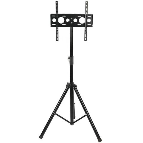 Tv/monitor Tripod Floor Stand 360 Rotation Mount Swivel Tilt ...
