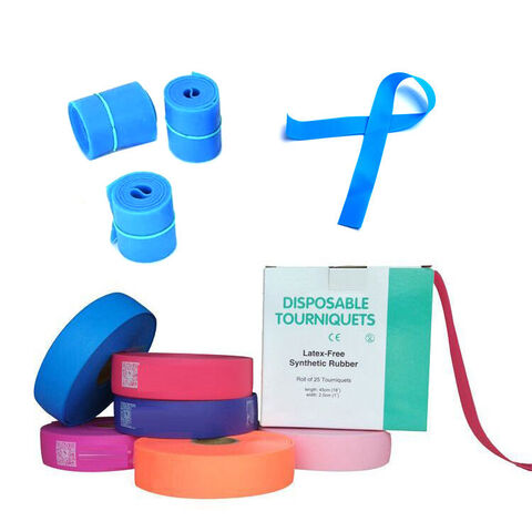 High Quality Disposable First Aid Elastic Tourniquet Latex Free Medical ...