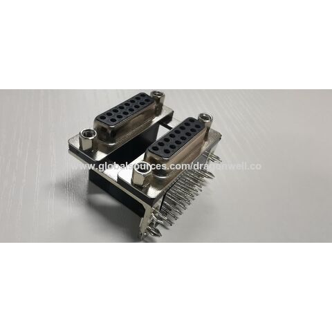 Buy Wholesale China D-sub Connector Hdr 15p Female + 15p Female Oem / Odm With 5.0a Maximum ...