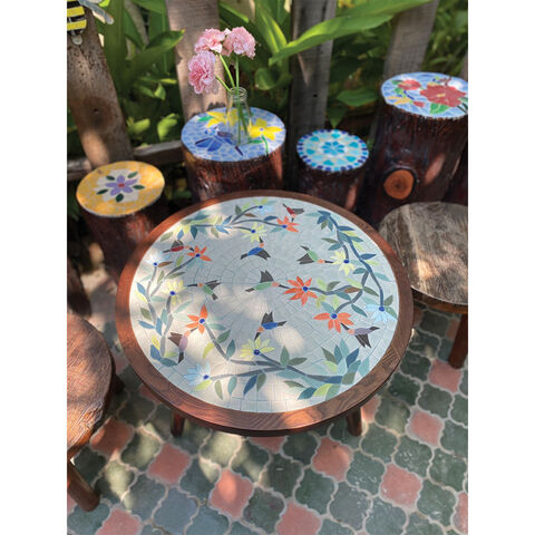 Buy Wholesale Vietnam Customizable Mosaic Table Mid Century Mosaic ...