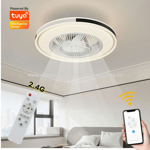 Buy Wholesale China Smart Ceiling Fan With Light Rgbcw Dimmable Cct Led ...