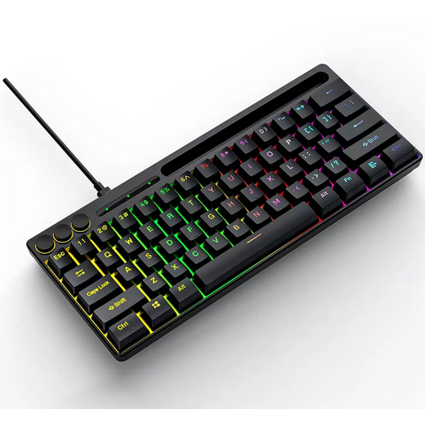 61 Keys Rgb Led Backlit Computer Wired Gaming Keyboard - Buy China ...
