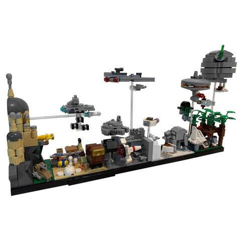 Buildmoc Mini Brick Building Blocks Star Skyline Wars Architecture ...