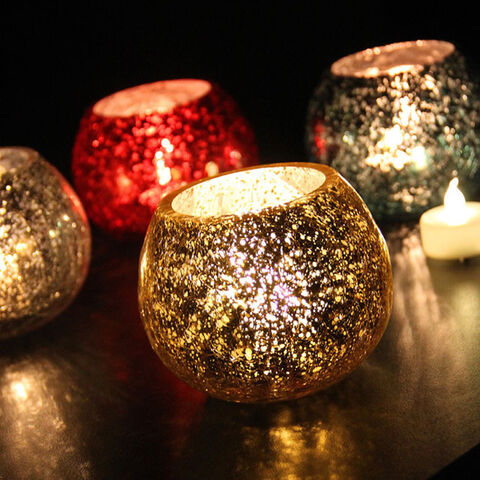 Christmas Glass Ball Candle Stand Decoration Wedding European-style ...