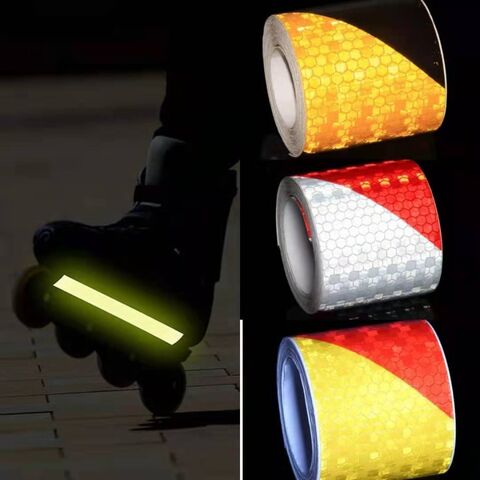 Free Sample High Light Pvc Reflective Safety Warning Tape Road Traffic ...