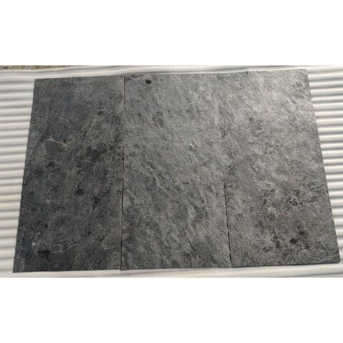 Thin Flexible Veneer Sheet Grey Silver Slate Stone 100% Natural Stone ...