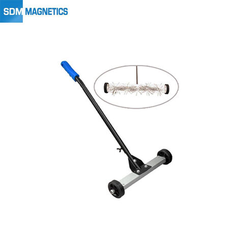 Broom Sweeper Nail Cleaning Magnetic Sweeper Manual Release With Fork ...