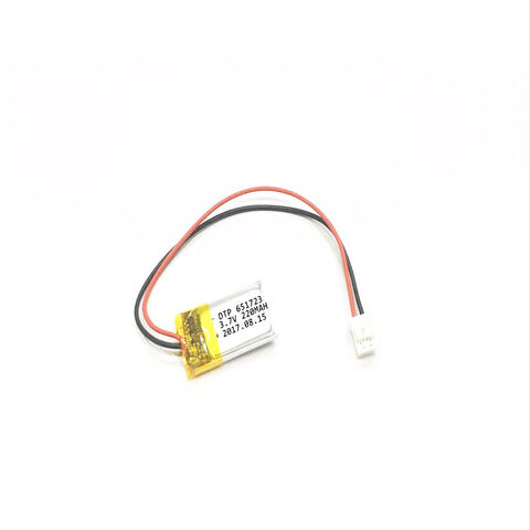 Buy Wholesale China 3.7v 651723 220mah Lithium Polymer Battery ...