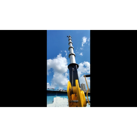 Buy Wholesale China 2021 Portable Tripod 12m Telescoping Winch Mast ...
