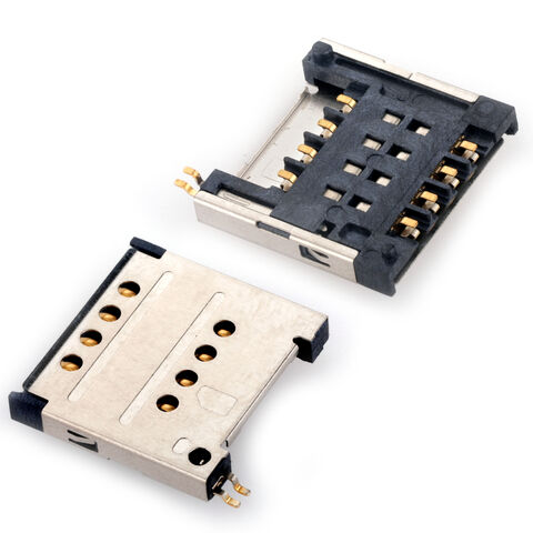 Buy Wholesale China 8pin Sim Card Holder Connector With Iron Shell For ...