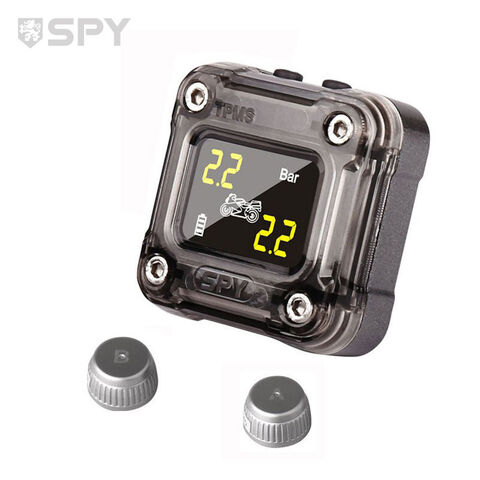 Spy Motor External Digital Tire Pressure Gauges Internal Sensor Tpms ...