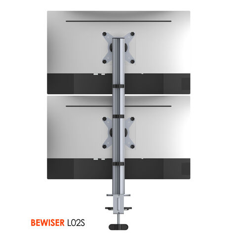 Buy Wholesale China Vertical Dual Lcd Monitor Stands Desk Clamp ...