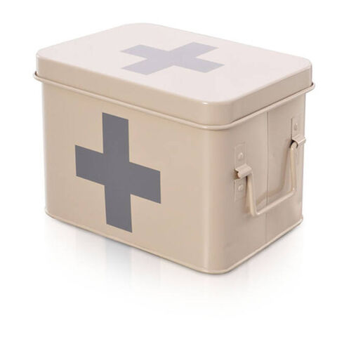 Metal Small Metal Galvanized Medicine Chest First Aid Box Medical ...
