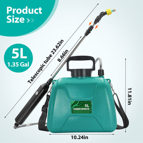 Sylstar Home Garden 5l Battery Agricultural Spray Pump Portable ...