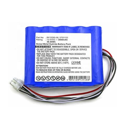 Buy Wholesale China 12v 3000mah 36wh Nimh Rechargeable Battery Pack For ...
