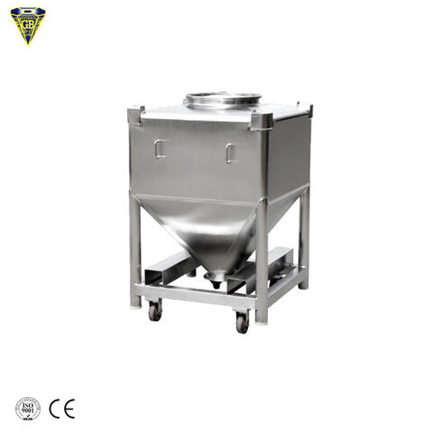 200l Conical Bottom Stainless Steel Ibc Tote Tank Bin Container 1000 ...