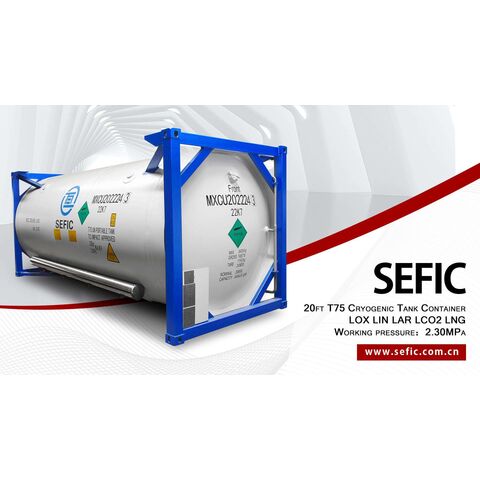 New Iso Tank Container 20ft T75 Cryogenic Liquid Lox/lin/lar/lco2/lng ...