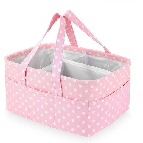Buy Wholesale China Baby Diaper Caddy Pink Large Collapsible Nursery ...