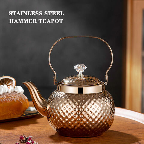 Wholesale Stainless Steel Tea Kettle Luxurious Gold Kettle Induction ...