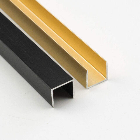 U Shape Channel Tile Trim Stainless Steel Aluminum Decorative Profile ...