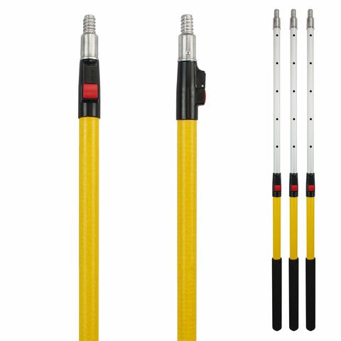 Jolech Fiberglass Telescoping Spring Button Handle Paint Roller Brush ...