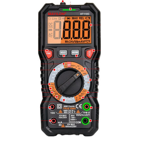 Buy Wholesale China Digital Multimeter Ht118d Basical Type Ac Dc ...