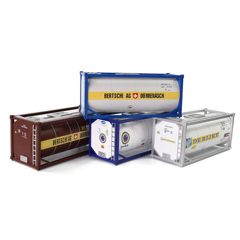 C4321 Model Railway Train O Scale 1:48 20ft Shipping Freight Car Oil ...