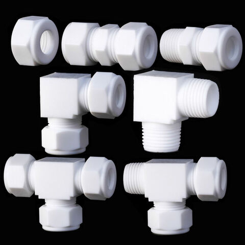 Custom Manufacture An Compression Hose Connector Pipe Tube Ptfe Fitting ...