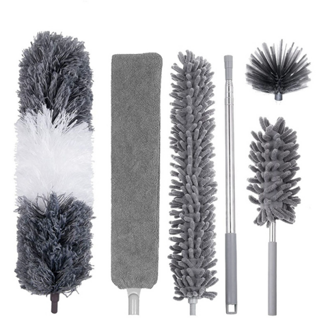 Microfiber Duster Long Extendable Duster Cleaner Brush Telescopic ...