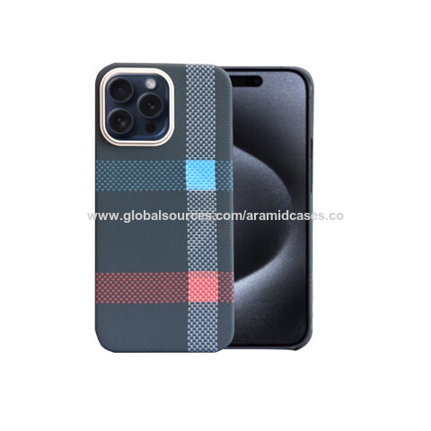 Personalized Plain Three-color Metal Ring Kevlars Aramid Carbon Fiber Phone Case For Iphone 12 ...