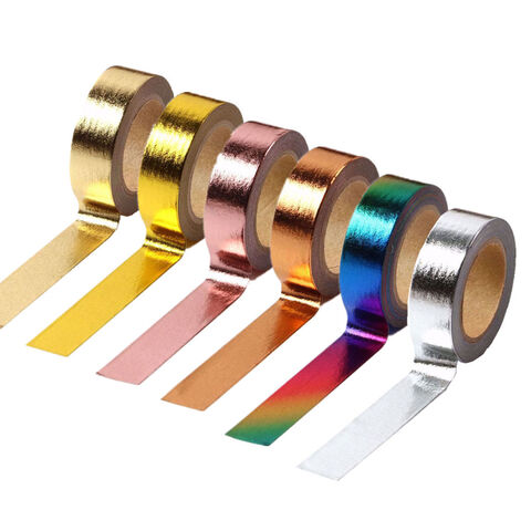 Buy Wholesale China Solid Foil Washi Tape 15mm Width 10m Length ...