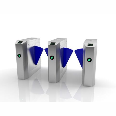 Flap Turnstile With Ticket System Flap Barrier Gate Use For Office Building Entrance - Buy China ...