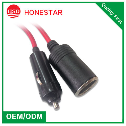 Buy Wholesale China 12v Car Charger Socket Power Plug Cable 18awg Ul ...