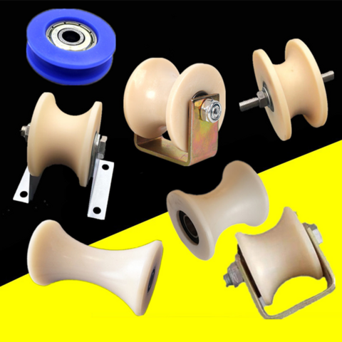U defetive groove nylon pulley U shaped
