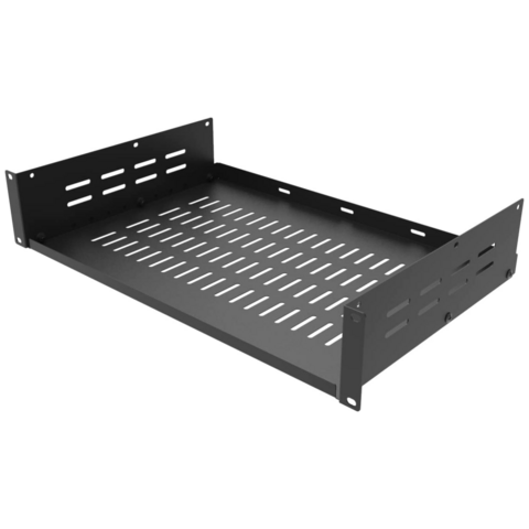 2u 19-inch Universal Vented Rack Mount Cantilever Server Rack Shelf-12 ...
