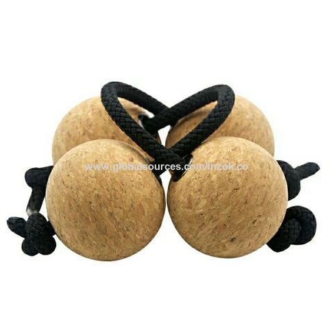 Wholesale Custom Logo 50mm Printed Round Cork Ball Keychain Blank ...
