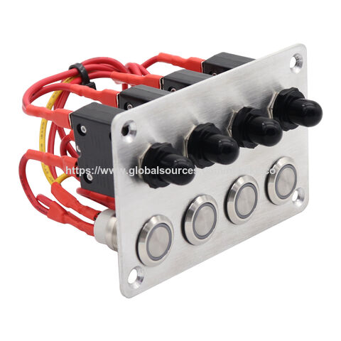 Buy Wholesale China Dc 12v 16a 4 Gang High Current Stainless Steel ...