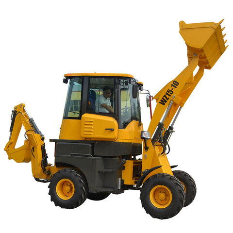 Mini Backhoe Loader 4x4 1 Ton Crawler Excavator Machine With Backhoe ...