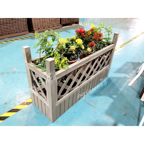 Buy Wholesale China Outdoor Planter Box (lattice) - Garden Box - Wood ...