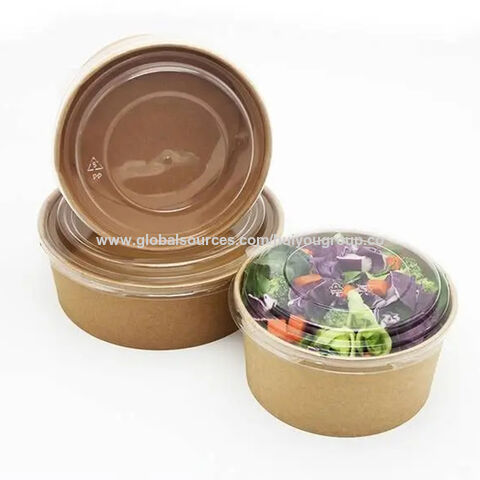 Buy Wholesale China Paper Bowl Custom Disposable Food Grade Kraft Paper ...