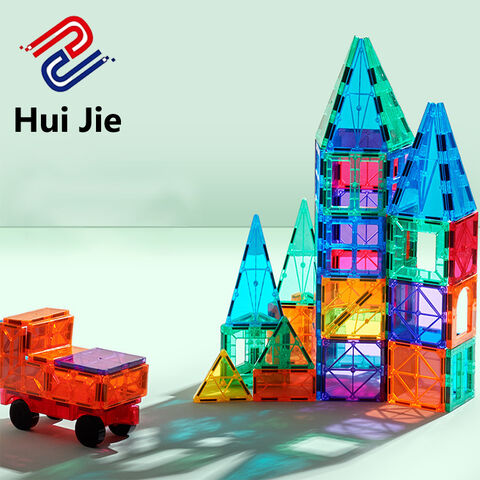 Oem Wholesale Transparent Colorful Window Magnetic Tiles Building ...
