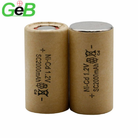 Buy Wholesale China Geb Factory Ni-cd Ni Cd Sc 1500mah Rechargeable Battery 1.2v 1.5ah 10c 15a ...