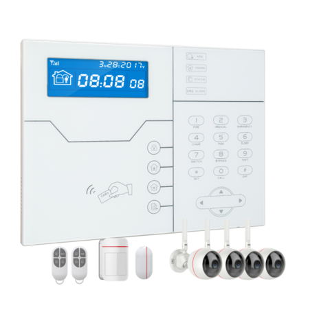 Buy China Wholesale Smart Home Intruder Alarm Tcp/ip+4g With Cameras ...