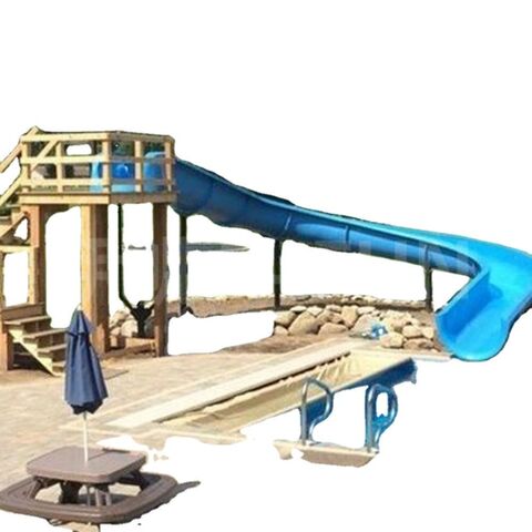 Curve Water Slides Aqua Fun Park Slide Fiberglass Home Pool Design ...