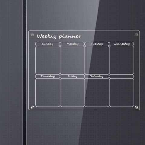 Dry Erase Calendar Clear Acrylic Wall Monthly Calendar White Board For ...