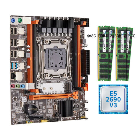 Kit Xeon X99 Motherboard With Intel Lga 2011-3 E5 2690 V3 And 4*8gb ...