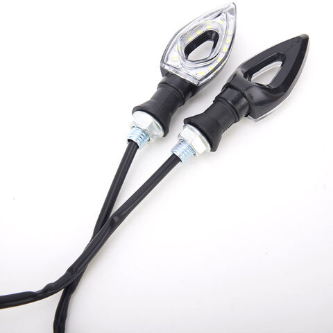 Indicator Light Motorcycle Turn Signal Lights Lamp Led Bright White Universal Motorbike Flasher ...