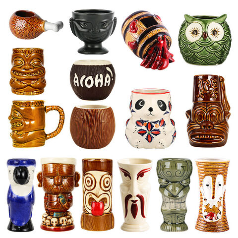Buy Wholesale China Creative Ceramic Tiki Mugs Hawaiian Cocktail Mug ...