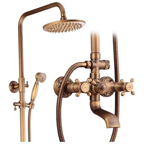 Buy Wholesale China European Antique Vintage Shower Set Hot And Cold ...