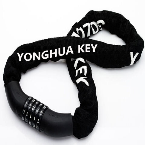 Bicycle Chain Lock With 5-digit Resettable Combination Anti-theft For ...